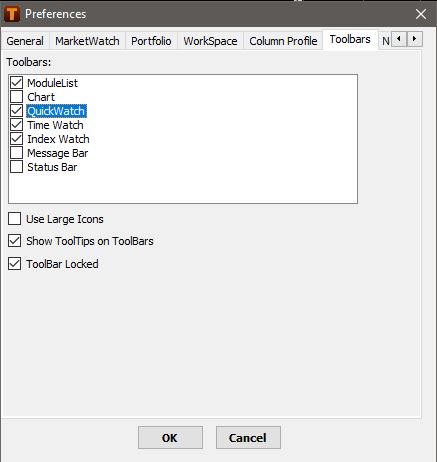 Using Quick Watch – TickerPlant